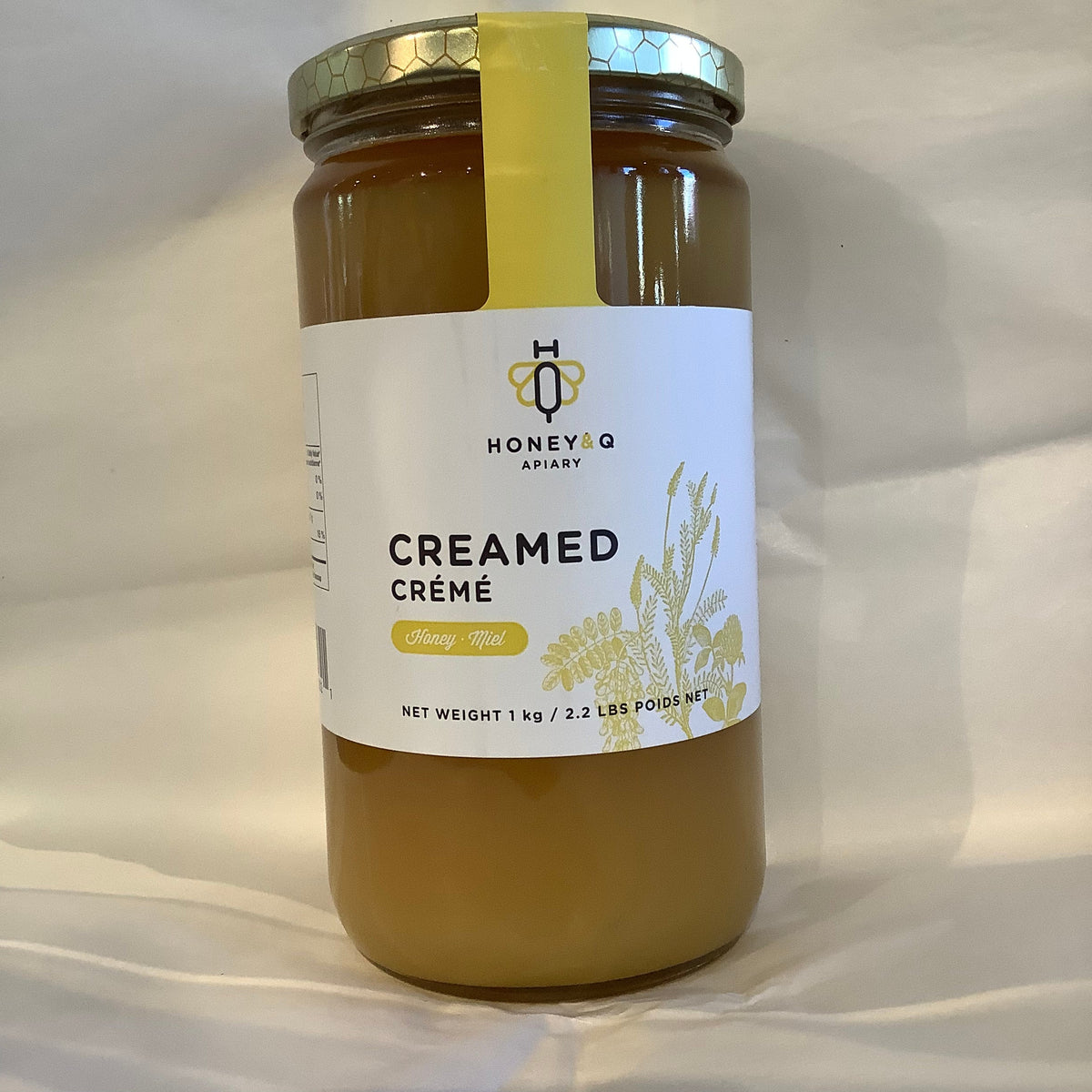Honey & Q Creamed RAW Honey 1kg – Ontario Honey House