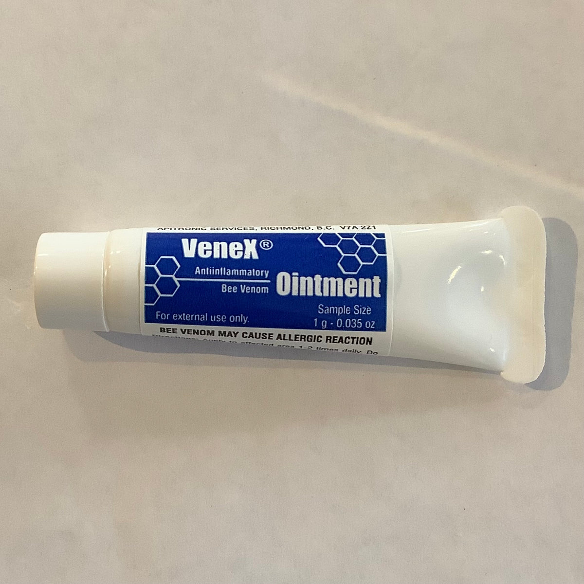 Venex ® Ointment - Bee Venom Cream 1g Travel Size – Ontario Honey House