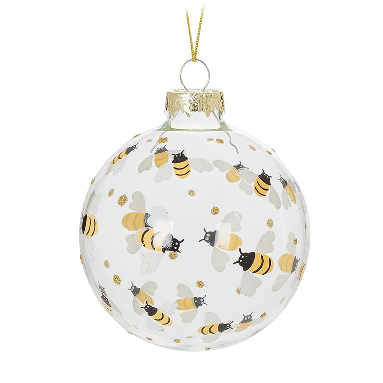 Ornament - Buzzing Bee Ball – Ontario Honey House