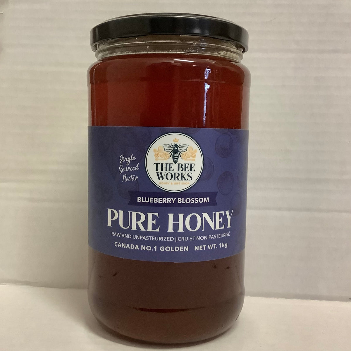 The Bee Works Blueberry Honey 1kg – Ontario Honey House